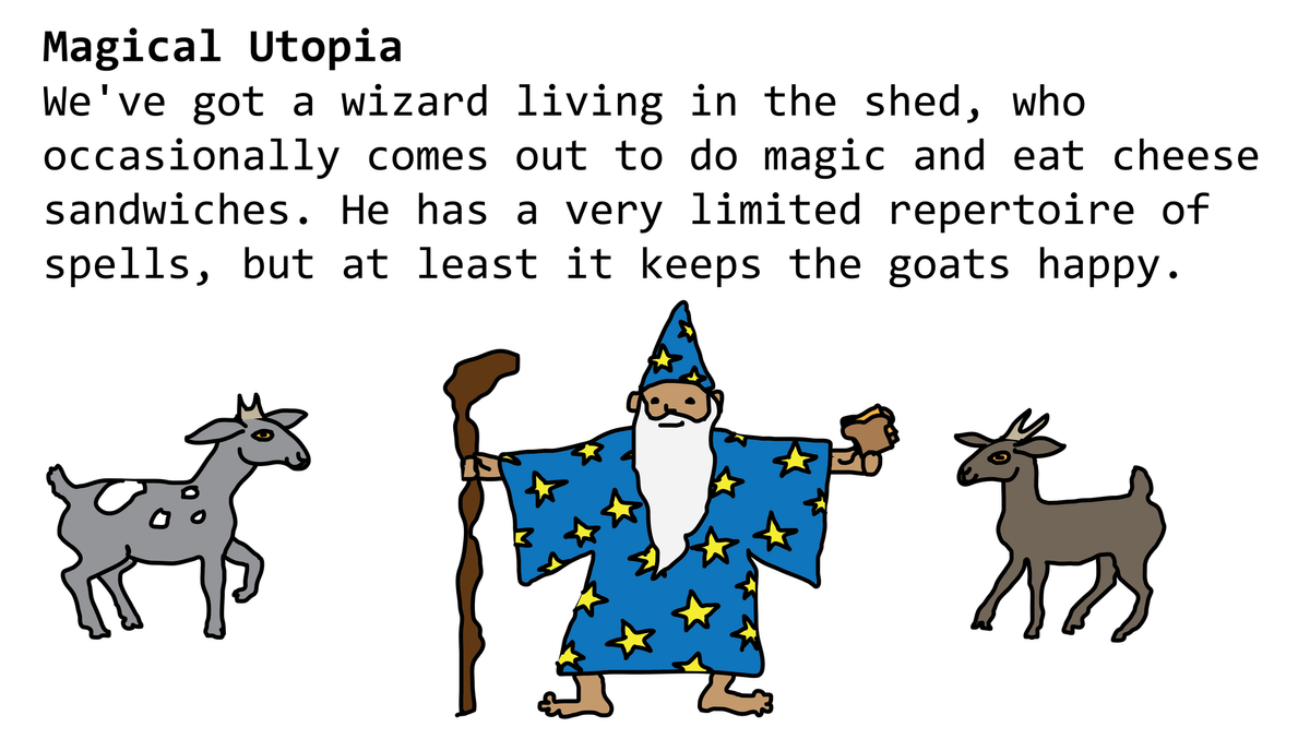 AI-generated utopias